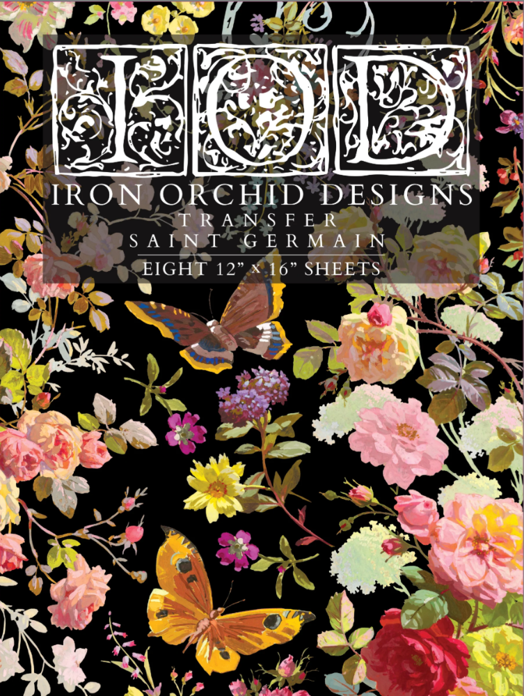 Saint Germain IOD Transfer 12"x16" Pad (8 Sheets) – The Purple Painted Lady