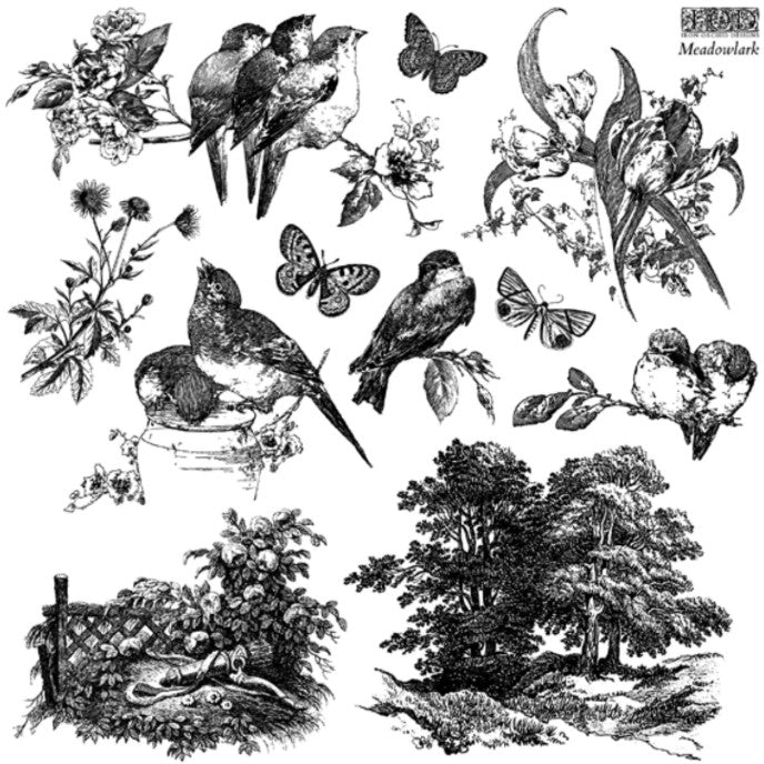 Meadowlark Decor Stamp™ by IOD (12"x12") - Iron Orchid Designs – The ...