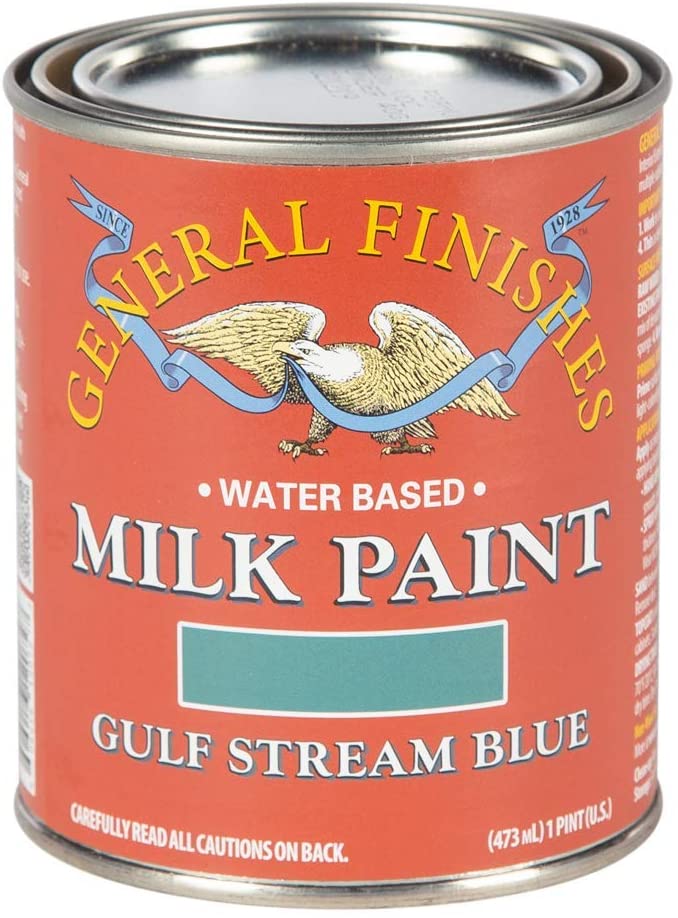 General Finishes Water Based Milk Paint - Gulf Stream Blue – The Purple ...
